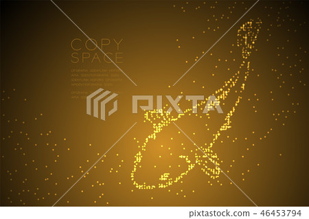 Abstract Geometric Circle dot pixel Carp, Koi fish - Stock Illustration ...