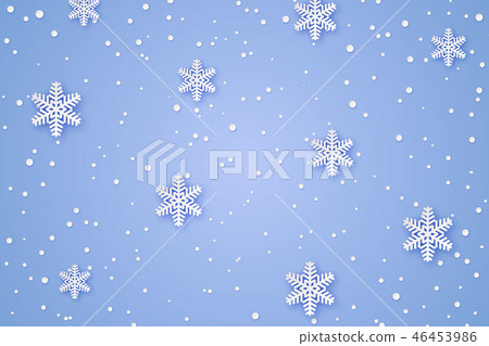 Winter Paper background - Stock Illustration [46453986] - PIXTA