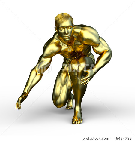 Gold statue - Stock Illustration [46454782] - PIXTA