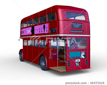 Two-storey bus - Stock Illustration [46455026] - PIXTA