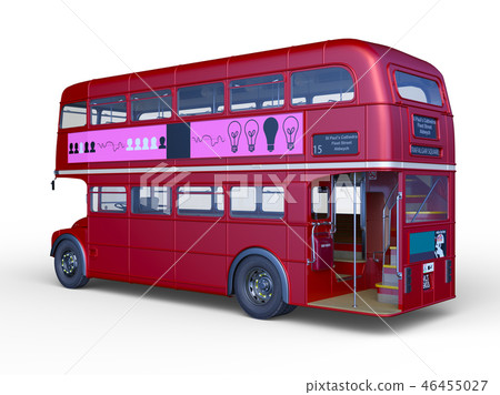 Two-storey bus - Stock Illustration [46455027] - PIXTA
