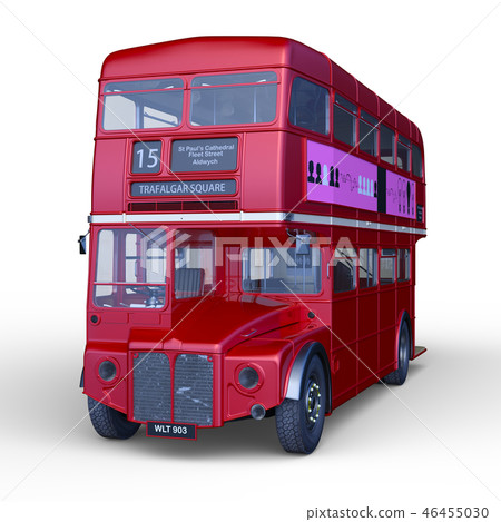Two-storey bus - Stock Illustration [46455030] - PIXTA
