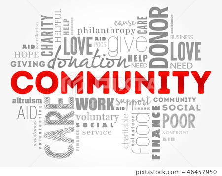Community word cloud collage - Stock Illustration [46457950] - PIXTA