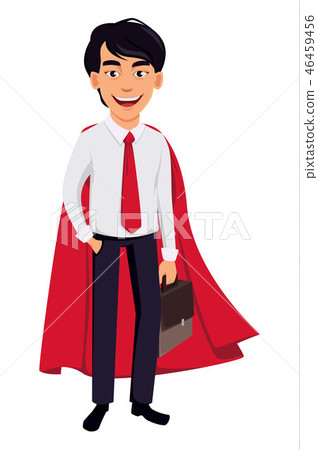 Asian business man, concept of cartoon character - Stock Illustration ...