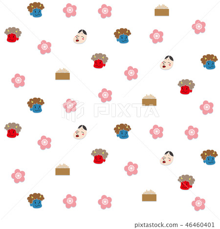 Seamless pattern of set items - Stock Illustration [46460401] - PIXTA
