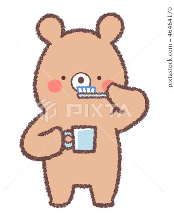 Bear toothpaste - Stock Illustration [46464170] - PIXTA