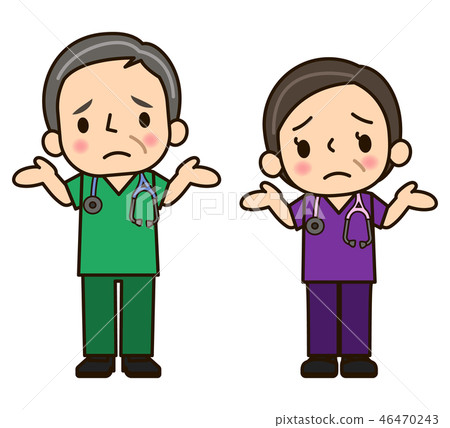 Scrub staff male and female - Stock Illustration [46470243] - PIXTA
