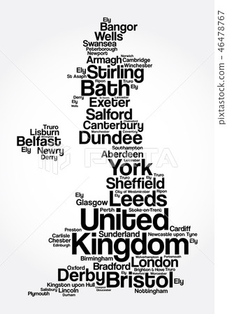 England Map Cities And Towns