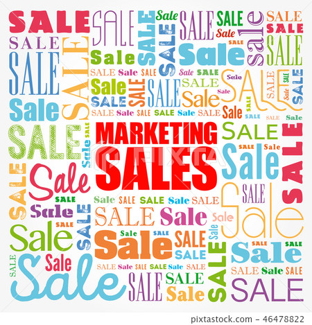 Marketing SALES word cloud collage - Stock Illustration [46478822] - PIXTA