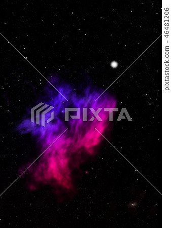 Small part of an infinite star field. 3D rendering - Stock Illustration ...