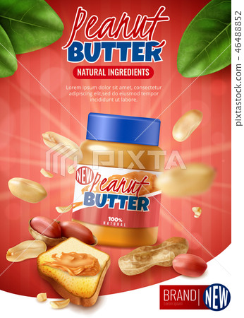 Peanut Butter Poster Ad-插圖素材 [46488852] - PIXTA圖庫