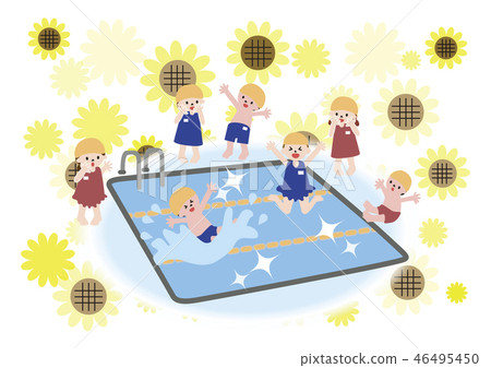 Pool opening - Stock Illustration [46495450] - PIXTA