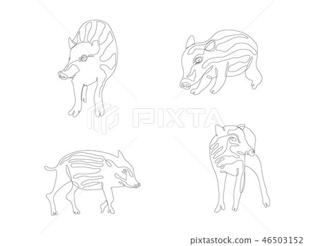 Uribou (one-stroke writing) - Stock Illustration [46503152] - PIXTA