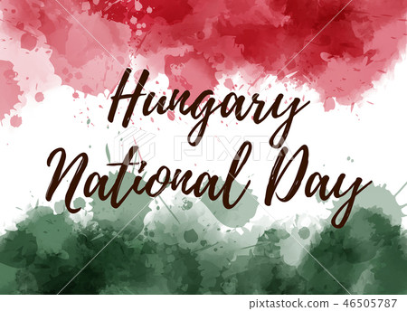 Hungary National Day holiday background - Stock Illustration [46505787 ...
