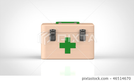 First aid kit green front - Stock Illustration [46514670] - PIXTA