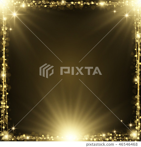 Sparkling magical square frame design - Stock Illustration [46546468 ...