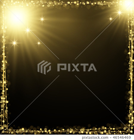 Sparkling magical square frame design - Stock Illustration [46546469 ...