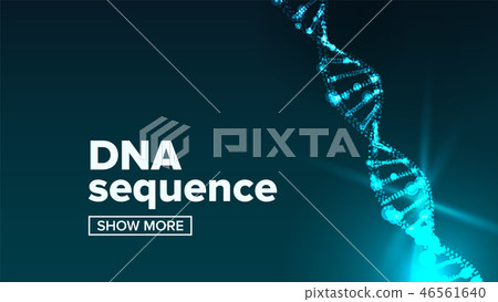 Dna Structure Vector. Science Background. Human... - Stock Illustration ...