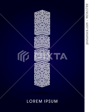 Sky Building Abstract construction, graphic vector - Stock Illustration ...