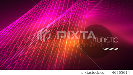 Digital technology abstract background - neon... - Stock Illustration ...