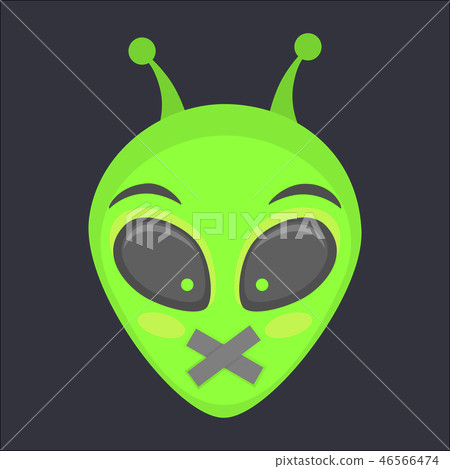 Alien head - Mute - Stock Illustration [46566474] - PIXTA
