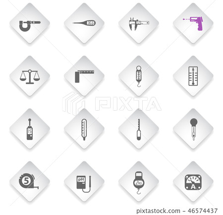 measuring tools icon set - Stock Illustration [46574437] - PIXTA