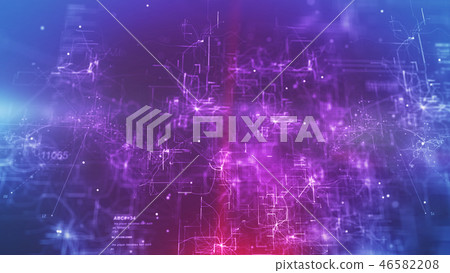 Blurred Image CPU in Blue Backdrop - Stock Illustration [46582208] - PIXTA