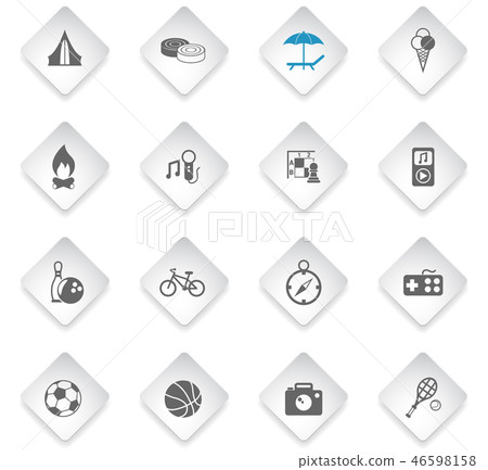 leisure icon set - Stock Illustration [46598158] - PIXTA