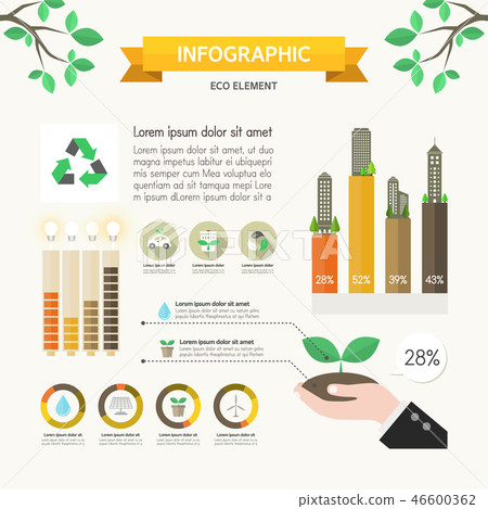 Eco infographic - Stock Illustration [46600362] - PIXTA