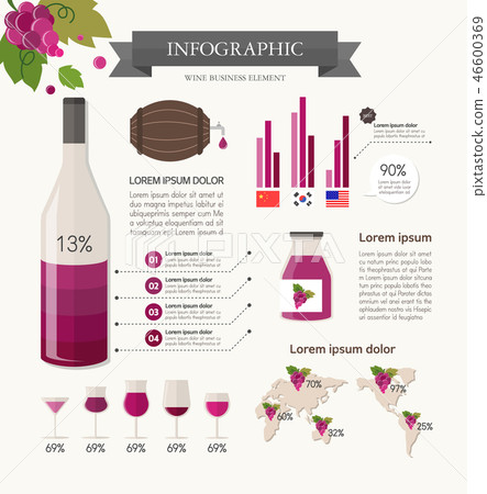 Wine infographic - Stock Illustration [46600369] - PIXTA