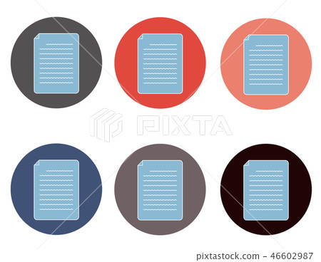 document icon on white background. flat style. - Stock Illustration ...