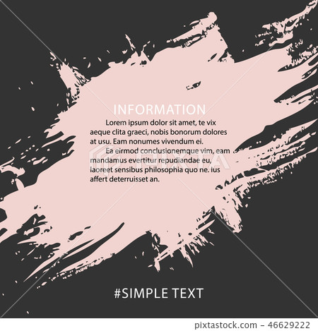 Vector abstract brush stroke elements with... - Stock Illustration ...