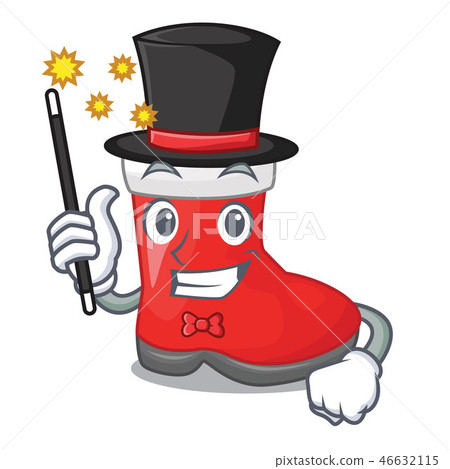Magician santa boots in shape a cartoon - Stock Illustration [46632115 ...