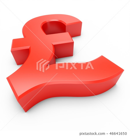 3D Rendering Red Pound Sign isolated on white-插圖素材 [46641650] - PIXTA圖庫