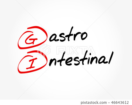 GI - Gastrointestinal acronym - Stock Illustration [46643612] - PIXTA