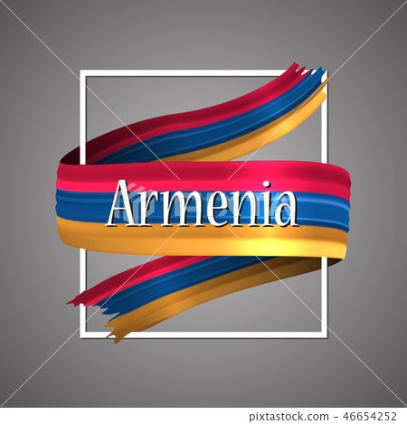 Armenia flag. Official national colors. Armenian - Stock Illustration ...
