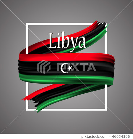 Libya flag. Official national colors. Libyan 3d - Stock Illustration ...