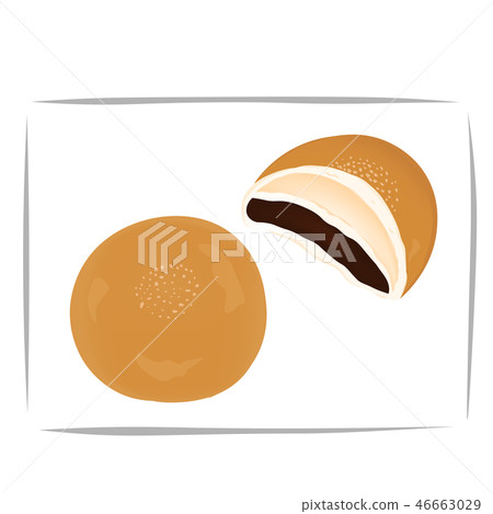 Anpan illustration - Stock Illustration [46663029] - PIXTA