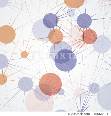 Abstract connection lines and dots for poster,... - Stock Illustration ...