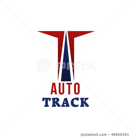 Auto track vector emblem - Stock Illustration [46668483] - PIXTA