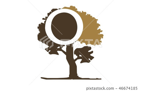 Tree Letter O - Stock Illustration [46674185] - PIXTA
