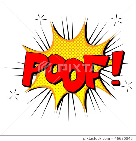 Poof sound effect illustration - Stock Illustration [46680843] - PIXTA