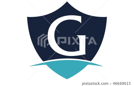 Modern Shield Letter G - Stock Illustration [46689015] - PIXTA