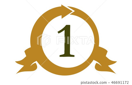 Modern Number 1 - Stock Illustration [46691172] - PIXTA