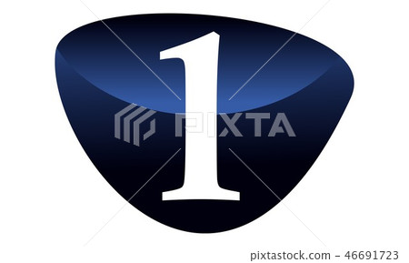 Modern Number 1 - Stock Illustration [46691723] - PIXTA