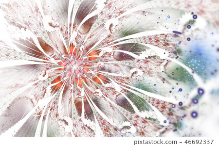 Abstract computer generated fractal flower design - Stock Illustration ...
