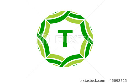 Ribbon Infinite Initial T - Stock Illustration [46692823] - PIXTA