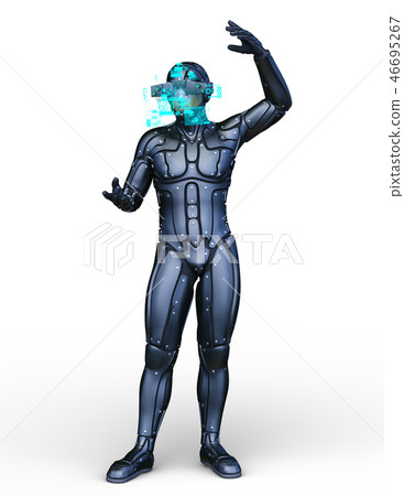 Cyber man - Stock Illustration [46695267] - PIXTA