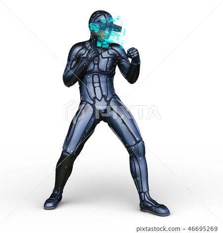 Cyber man - Stock Illustration [46695269] - PIXTA