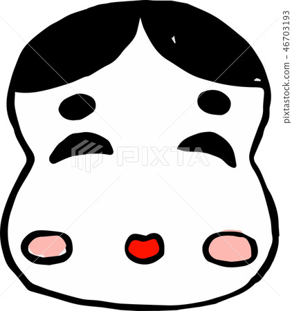 Setsubo Mamemaki Otaku Okame上帝的幸運可愛的插圖-插圖素材 [46703193] - PIXTA圖庫